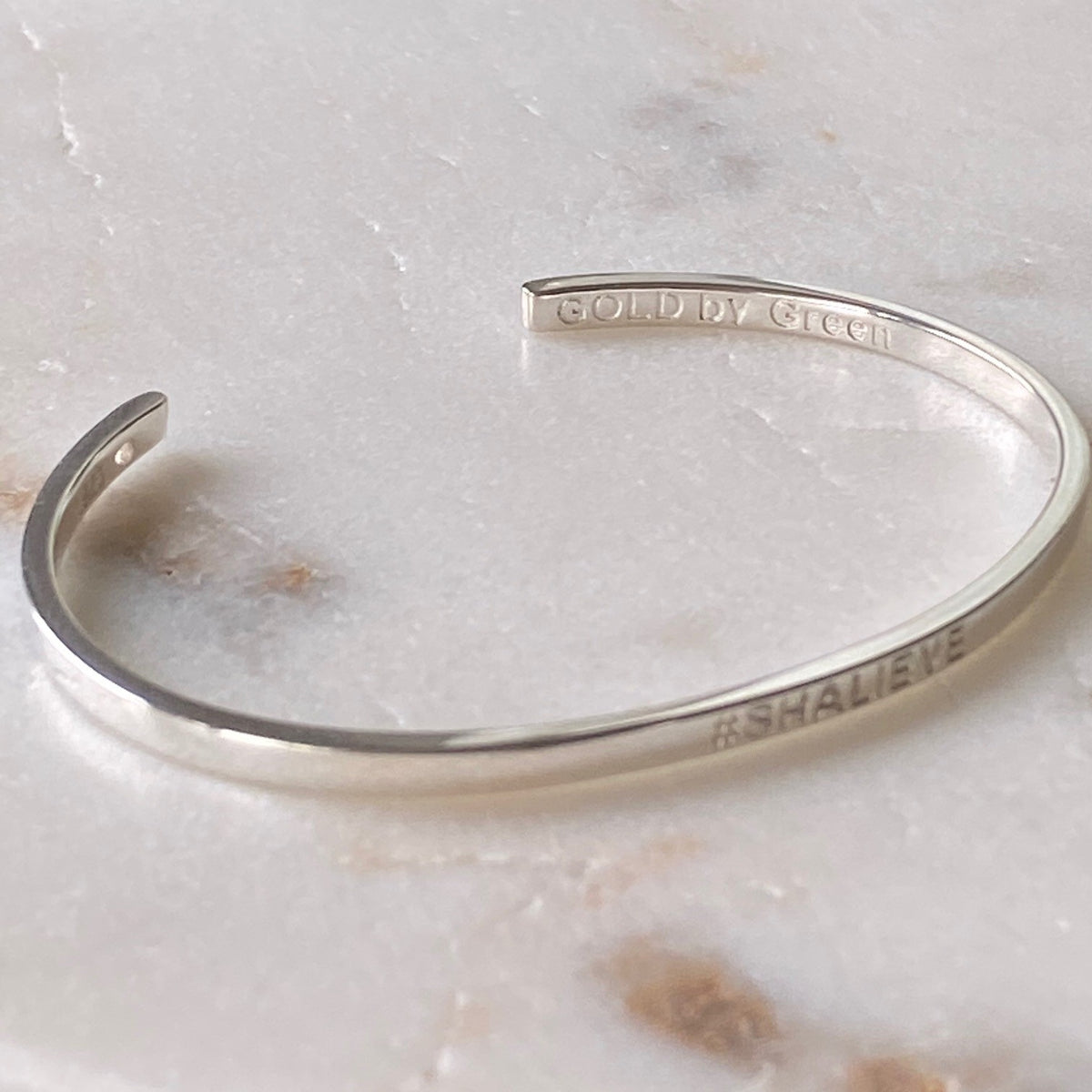 #shalieve Cuff Bracelet in Sterling Silver – GOLD by Green